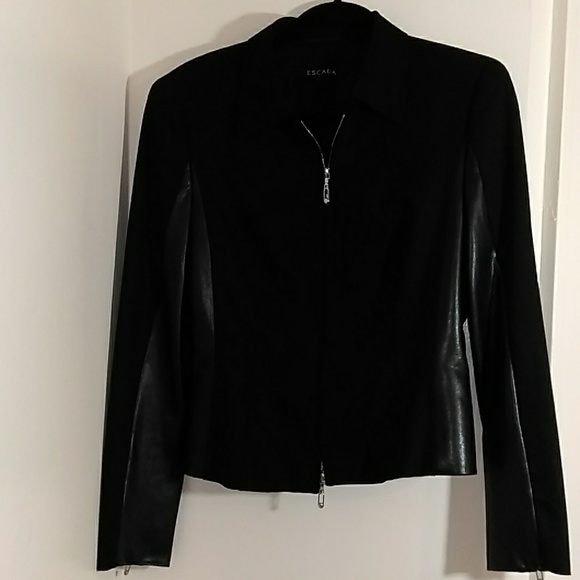 Escada | Jackets & Coats | Escada Black Sport Blazer Size 36 New Wool ...